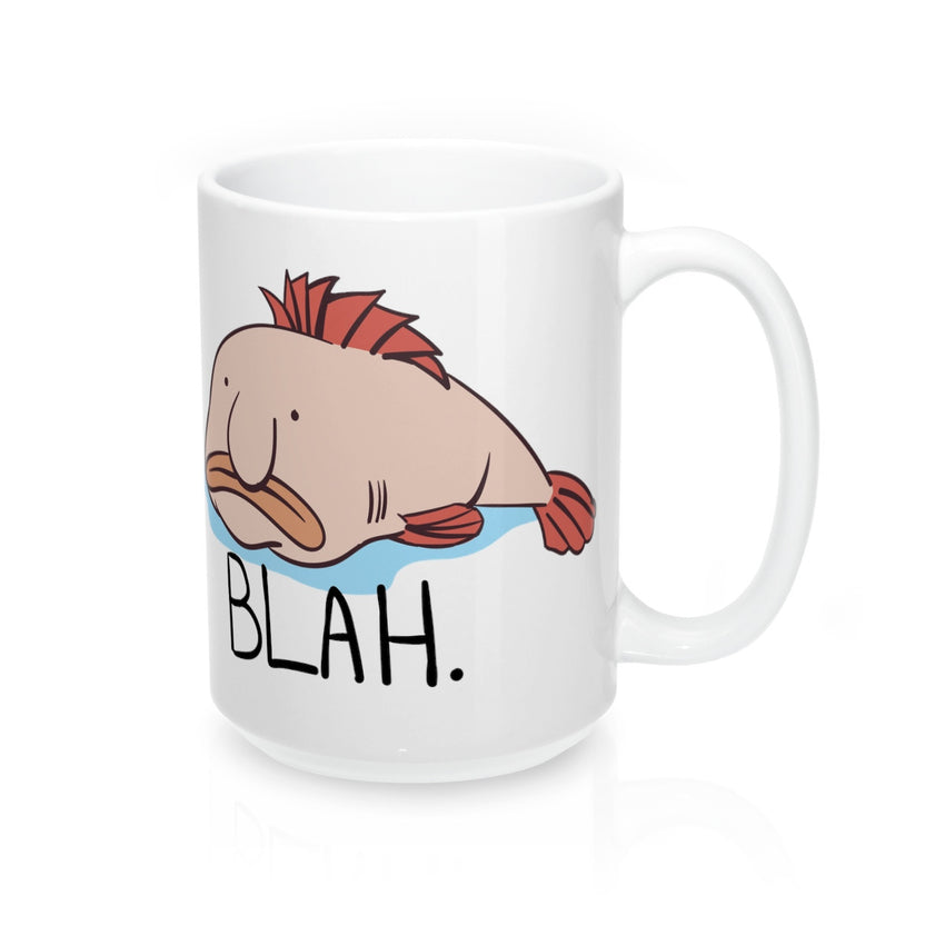 Blobfish BLAH Mug 15oz – Sharptooth Snail