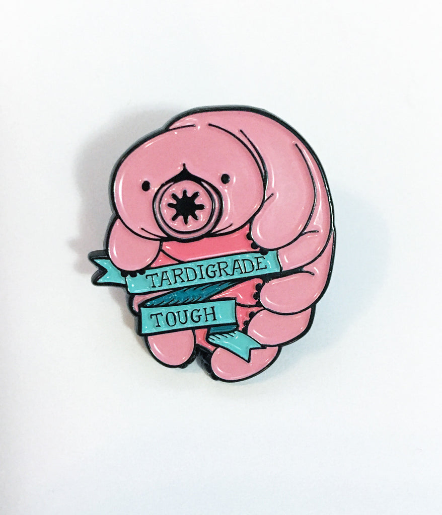 Tardigrade Tough Enamel Pin – Sharptooth Snail