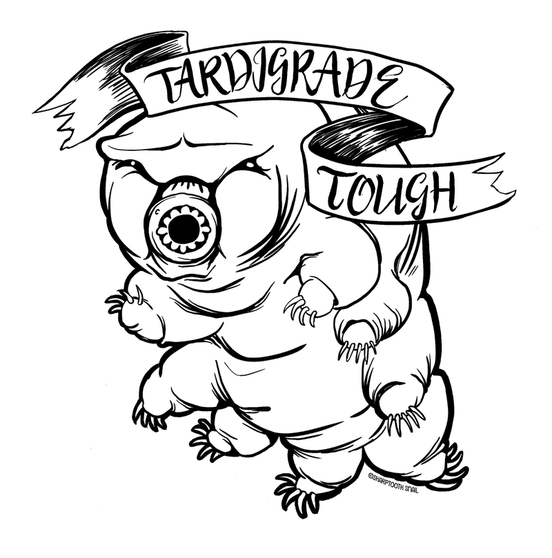 Tardigrade Tough Temporary Tattoo – Sharptooth Snail